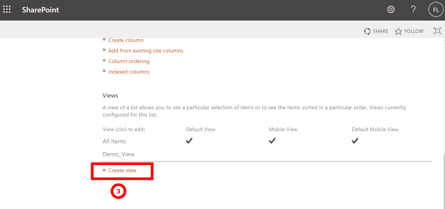 Creating Views for Lists or Libraries in SharePoint Online 2025 ...
